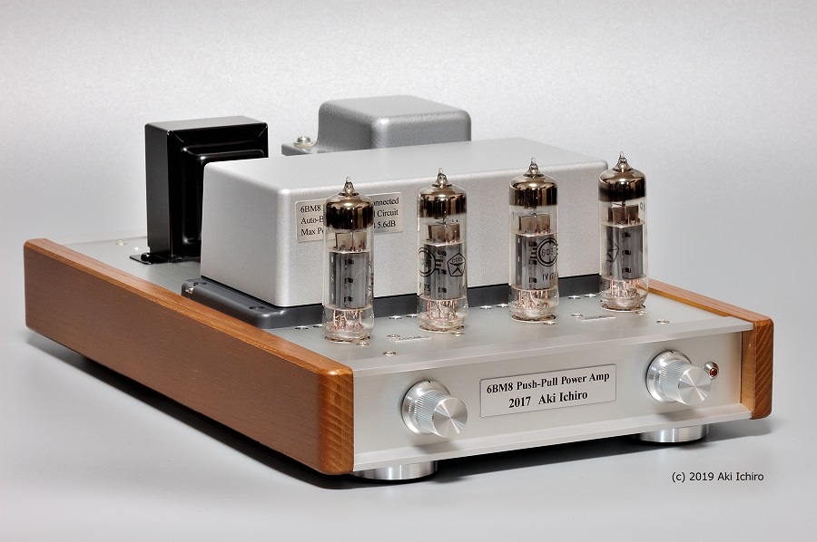 6BM8 3極管接続プッシュプル・パワーアンプ